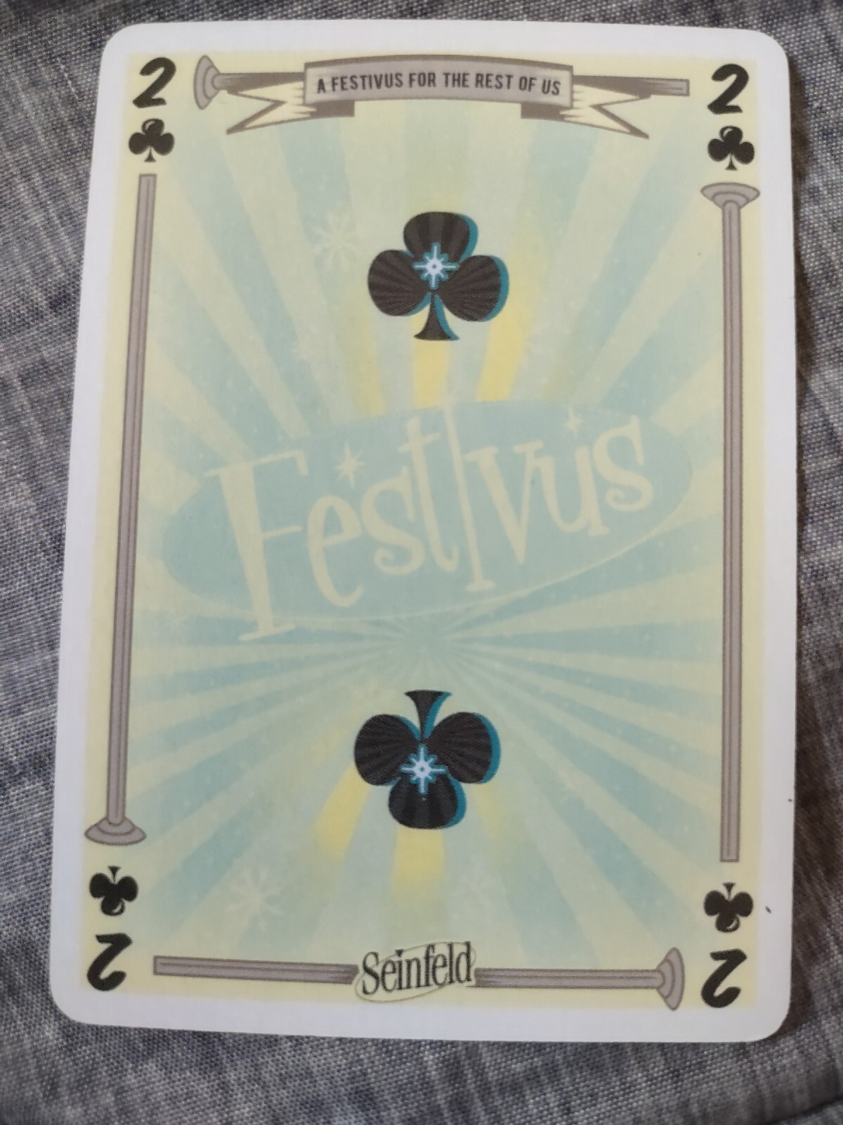 PHIL MORRIS SIGNED AUTOGRAPHED SEINFELD LAWYER FESTIVUS PLAYING CARD ...