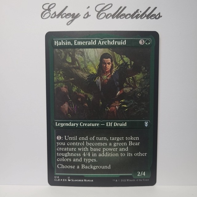 MTG Halsin, Emerald Archdruid Commander Legends: Battle for Baldur's ...