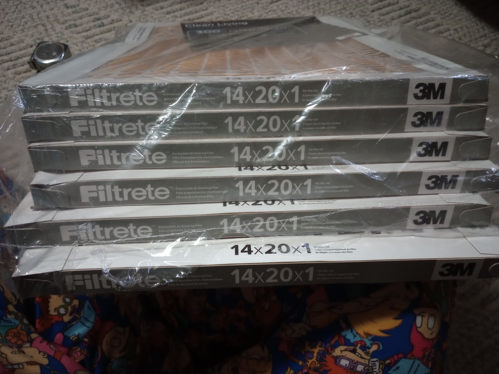 NEW 6 3M Filtrete 300 MPR Clean Living Basic Dust Reduction Air Filters ...