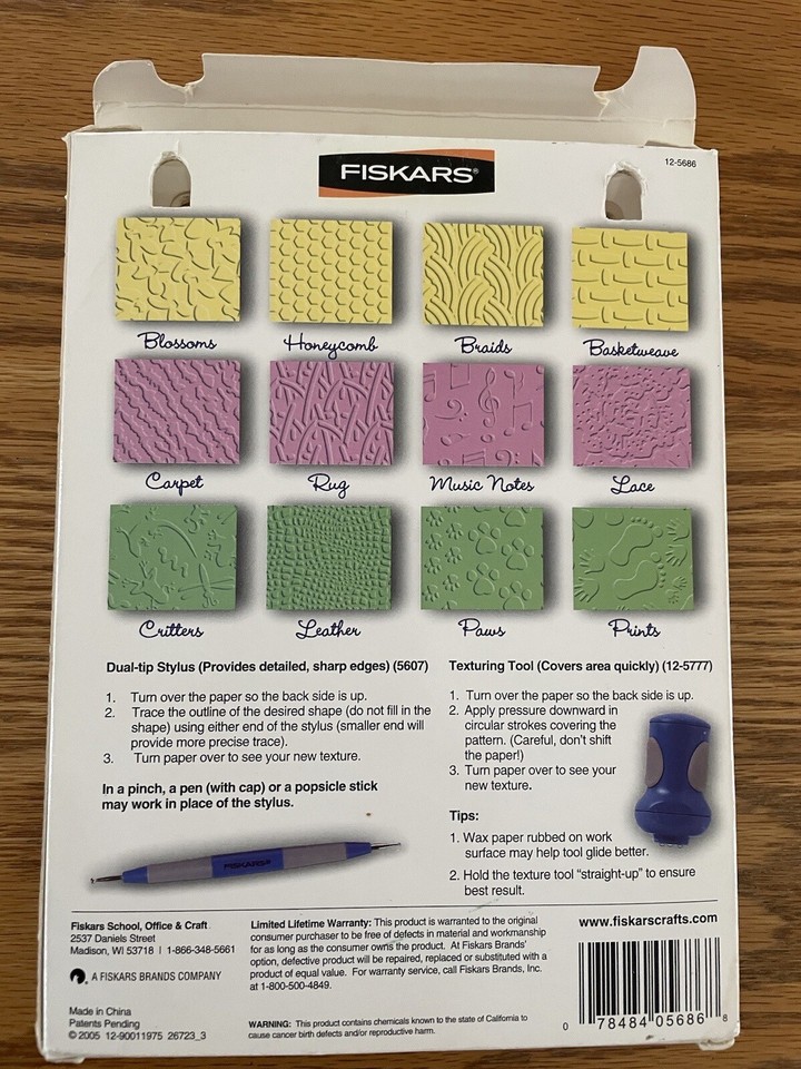 Fiskars Texture Plates | eBay