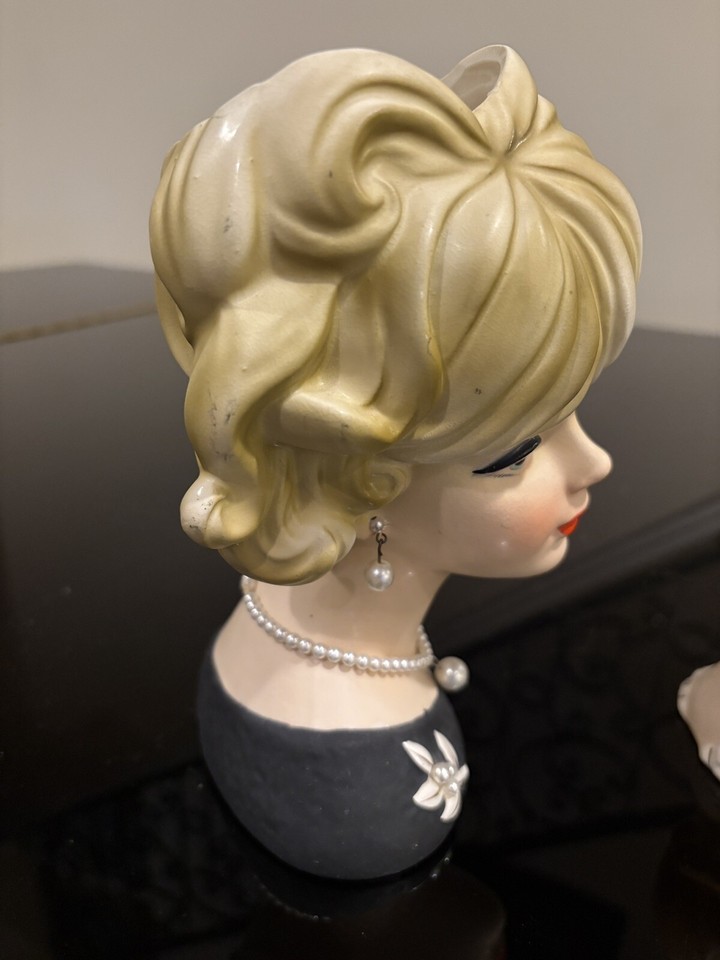 VINTAGE HEAD VASE KIM NOVAK NAPCO CERAMIC JAPAN NAPCOWARE C 7473 | eBay