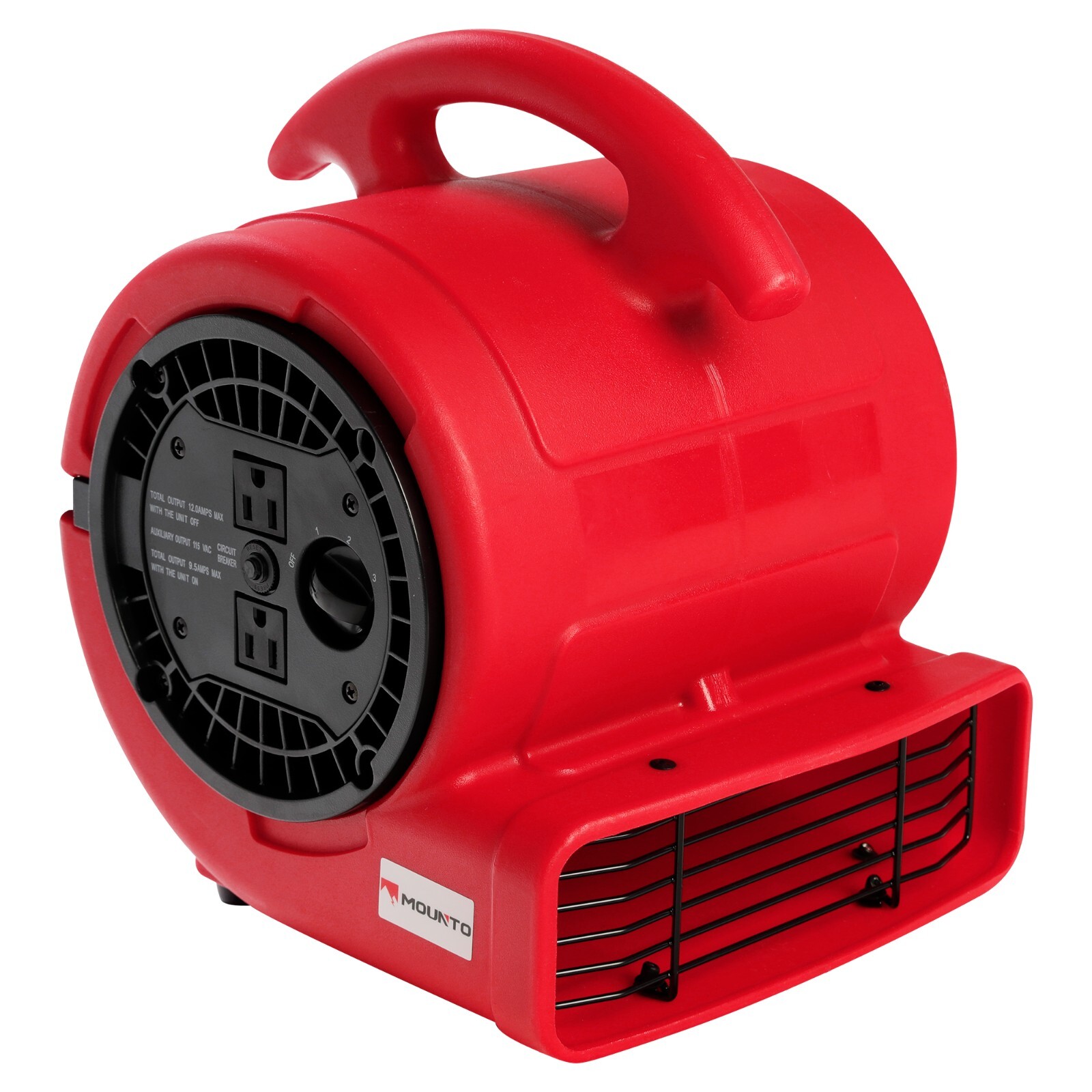 MOUNTO 1/5hp 800cfm Commercial Air Mover Blower Carpet Drying Cooling ...
