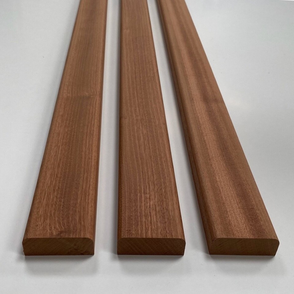4ft (1220mm) Sapele Hardwood Garden Bench Slats Set 10no 50mm Slats ...