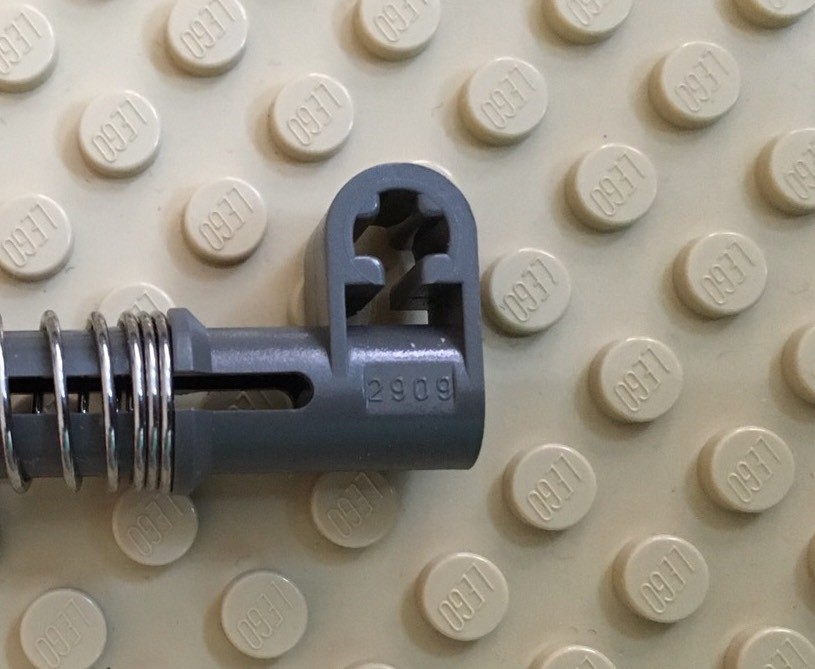 LEGO Technic Gray - 9.5L Hard Shock Absorber Suspension Spring 8257 ...