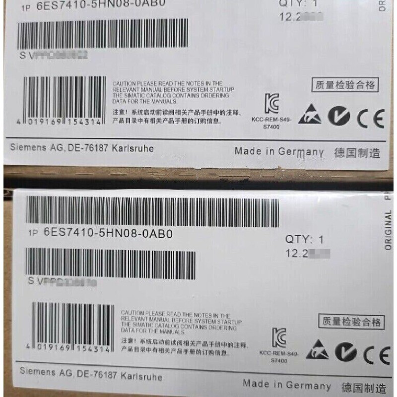 1 PC Siemens SIMATIC S7-400 6ES7410-5HN08-0AB0 CPU 6ES7 410-5HN08-0AB0 ...