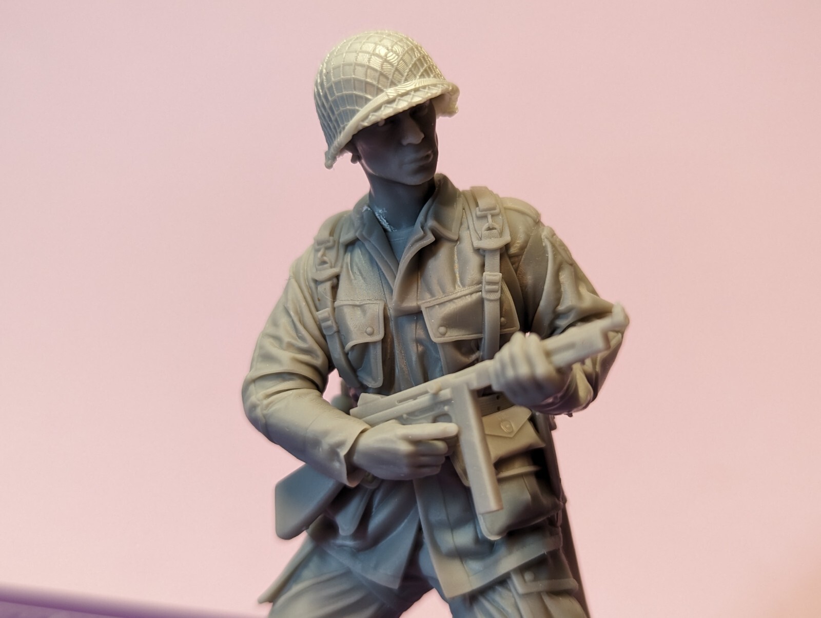US Paratrooper Thompson MP Schütze 101st Screaming Eagles WW2 1:16 | eBay