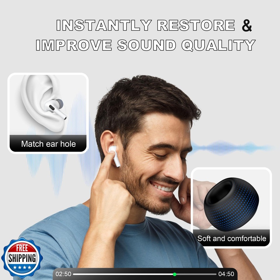 Air Pods Pro 2nd Generation/1st Generation Earbuds (8 Earbud mounting ...