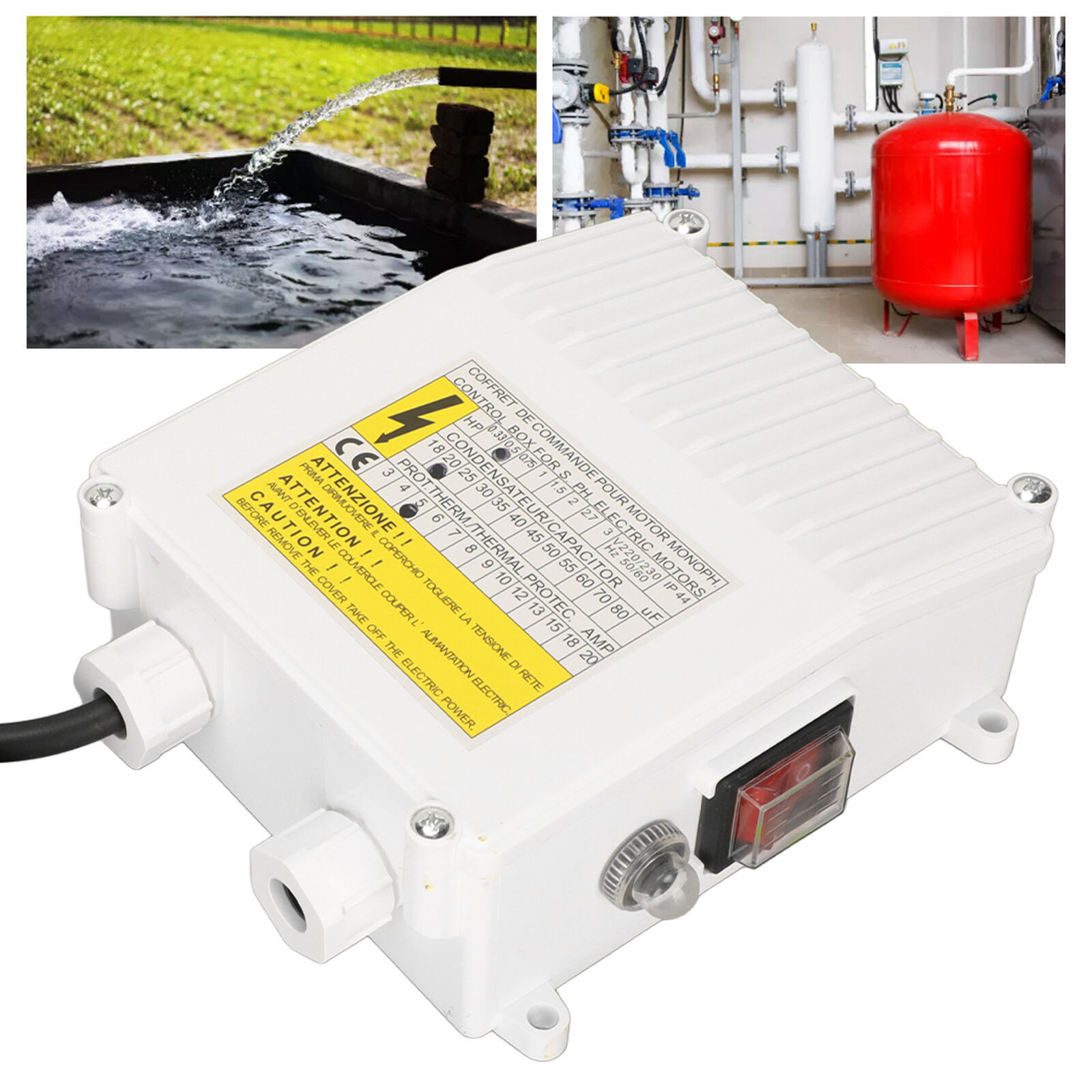 Deep Well Pump Submersible Pump External Control Box Water Pump Switch ...