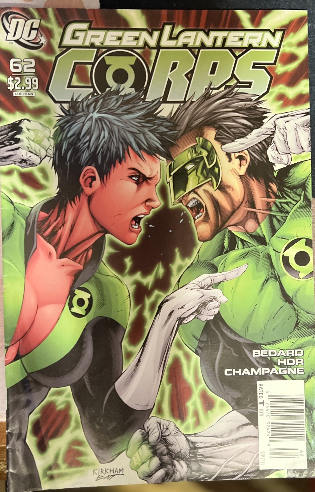 GREEN LANTERN CORPS #62 TYLER KIRKHAM DC COMICS 2011 | eBay