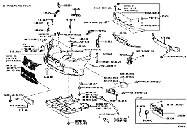 Toyota Genuine OEM RETAINER, FR BUMPER LEXUS IS2###/3###ASE30,AVE3 ...