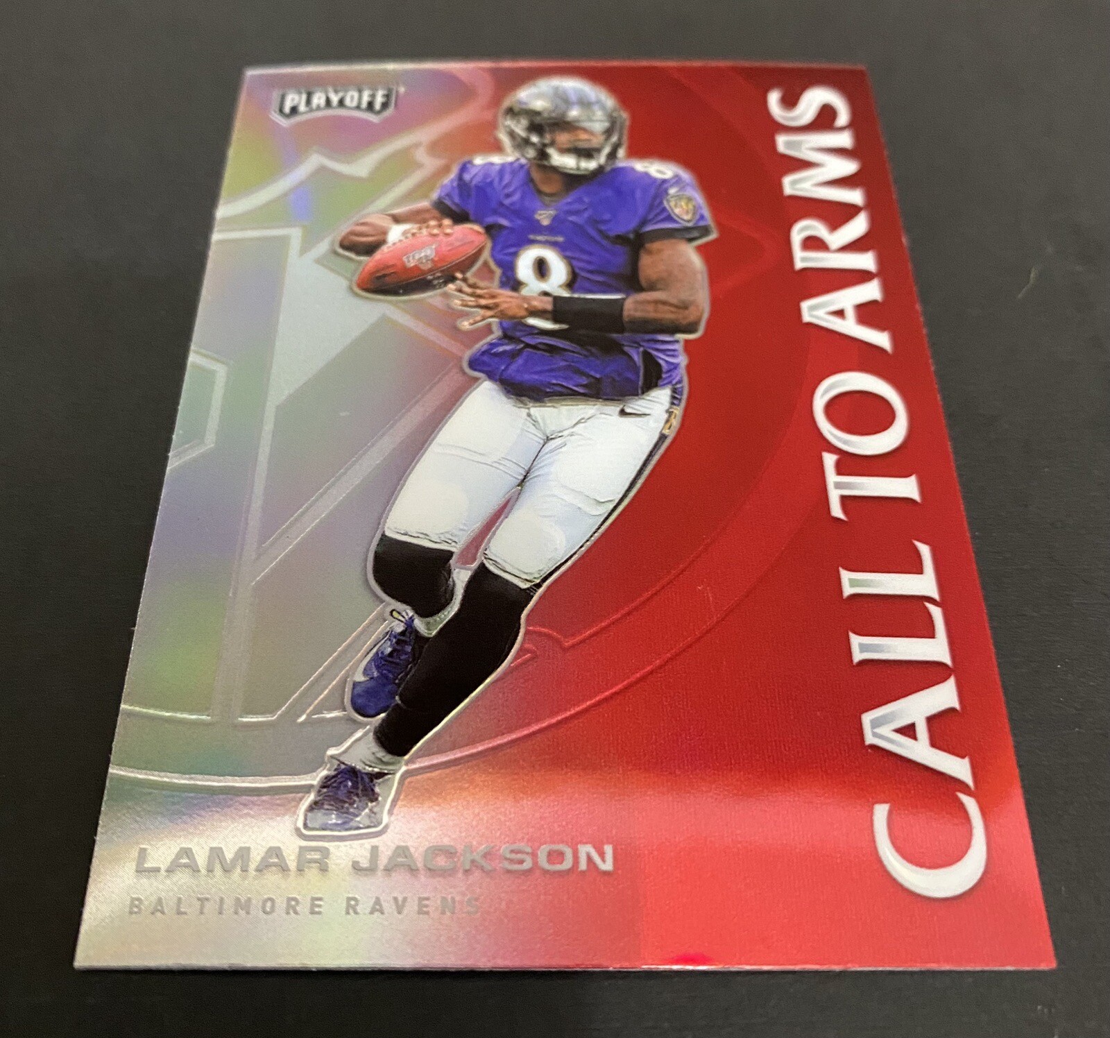 LAMAR JACKSON (SILVER PRIZM) 2020 PLAYOFF ‘CALL TO ARMS’ - NFL MVP ...