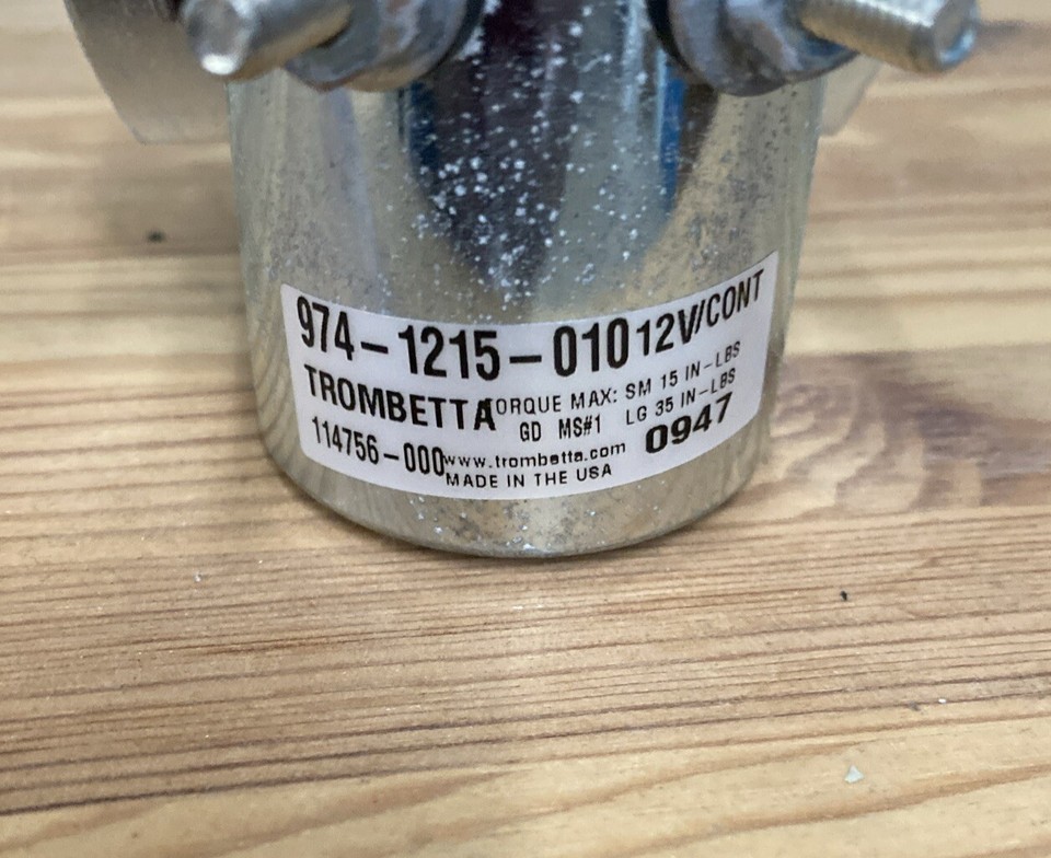 Trombetta 974-1215-010 Solenoid Relay Switch 12 V/CONT New Free ...