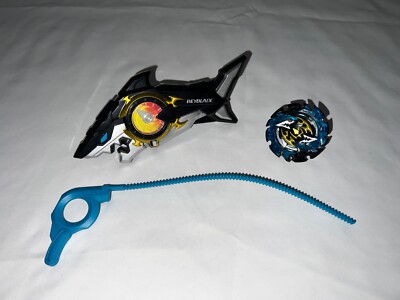 Beyblade Burst Turbo FORNEUS F4 Shark Launcher Riptide Blast Set Hasbro ...