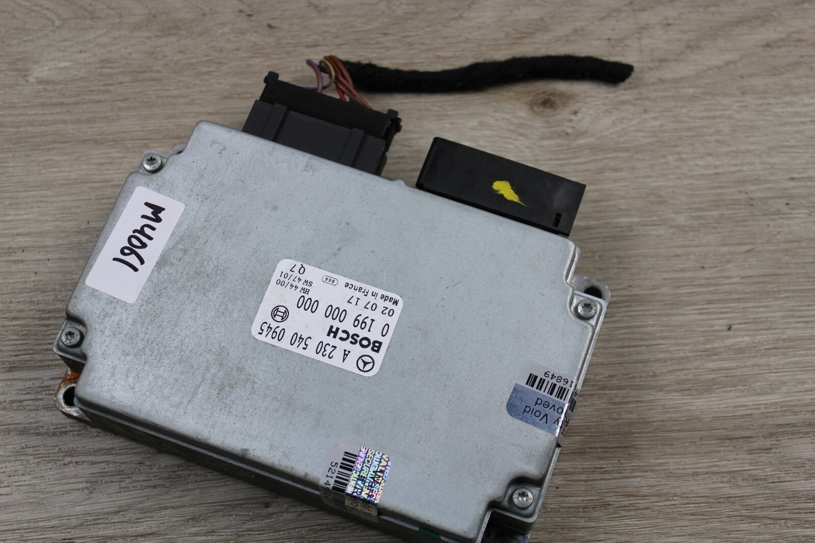 03-12 MERCEDES R230 SL500 SL600 SL55 BATTERY STABILIZATION CONTROL LOAD ...