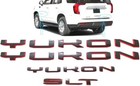 4Pcs Kit Letters Emblem Door Rear Nameplate for 21-2023 Yukon SLT XL ...