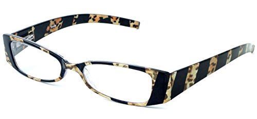 Calabria 760 Animal Print Leopard Stripe Reading Glasses&Matching Case ...