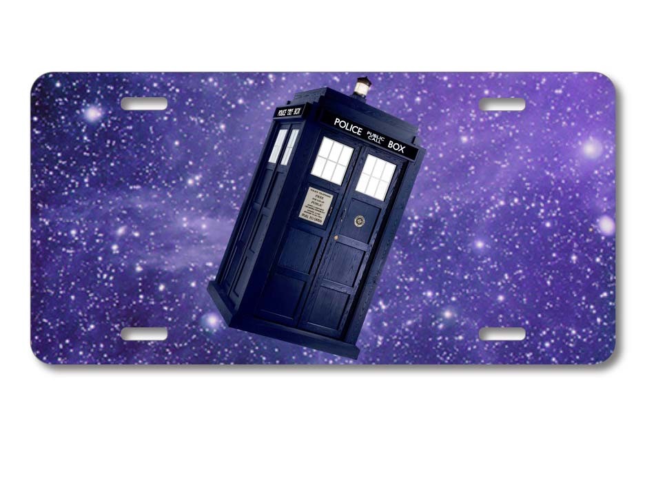 Aluminum License Plate - TARDIS Floating in Space - Ships from USA | eBay