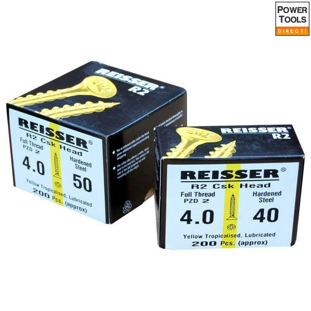 Reisser R2 Screws Csk Pzd Ft Yellow 3.5 X 12mm CP (Pack Of 200) | eBay UK