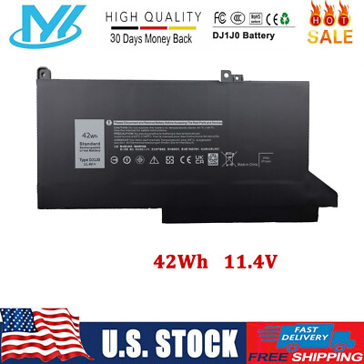 DJ1J0 Battery For Dell Latitude 14 7000 7480 7490 E7480 E7290 E7390 ...