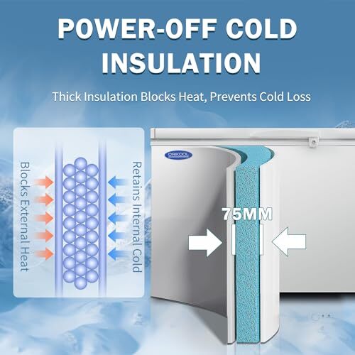 20 Cubic Feet Chest Freezer (-9.4°F to 5 °F) with Removable Basket ...