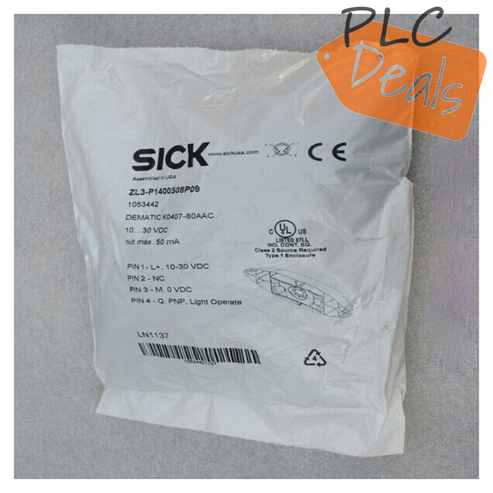 1PC New in Box sick ZL3-P1400S08P09 1053442 Sensor In factory packaging ...