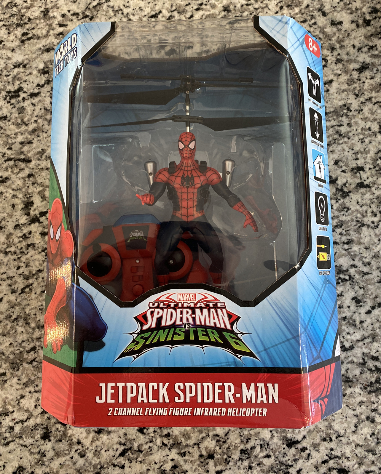 NEW Marvel Ultimate Spider Man VS SINISTER 6 Jetpack Flying Figure ...