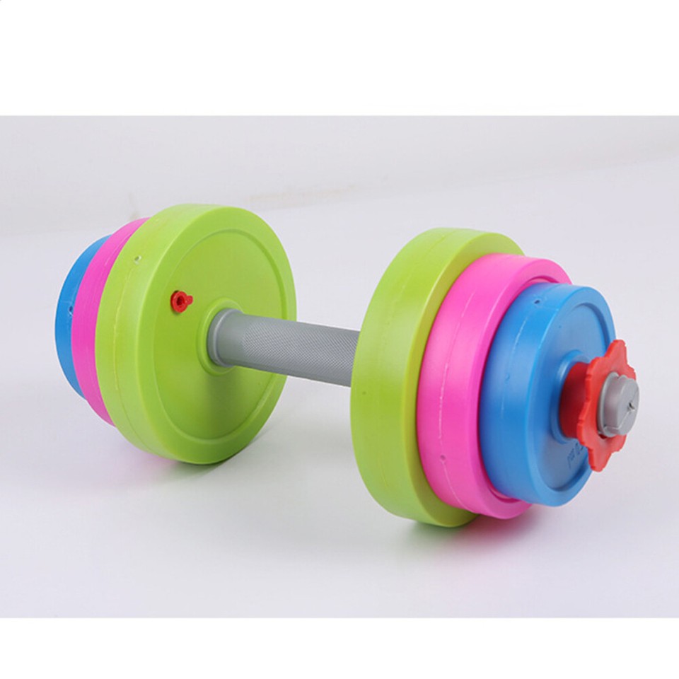 Plastic Dumbbell Toys Small Dumbbells Fake Dumbell Fitness Toddler | eBay