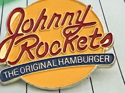 Johnny Rockets Pin Back 1986 The Original Hamburger Souvenir Lapel ...
