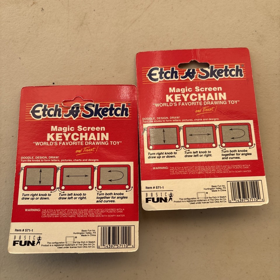 New In Package vintage 90s ETCH-A-SKETCH MAGIC SCREEN DRAWING TOY ...