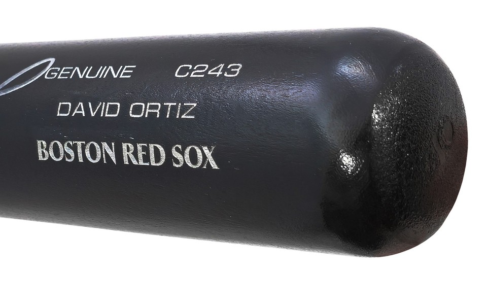 David Ortiz Auto Black L Slugger Player Model C243 Baseball Bat Red Sox Beckett | eBay UK