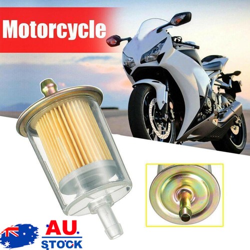 Motorcycle Inline Gas Petrol Fuel Filter 8mm 3/8" Pipe Best Accessories ...