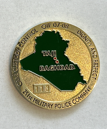 251st MILITARY POLICE CO TN CHALLENGE COIN OIF WAR DAWGS STAND STRONG ...