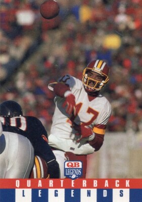 1991 QUARTERBACK LEGENDS FOOTBALL CARD #45- DOUG WILLIAMS - WASHINGTON ...