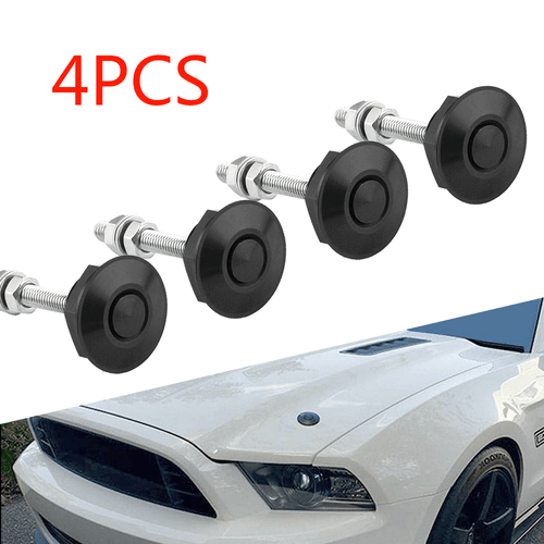 Universal Push Button Quick Release Hood Pins Lock Bonnet Clip Latch ...