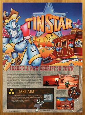 1994 Tinstar SNES Print Ad/Poster Original Authentic Video Game Art | eBay