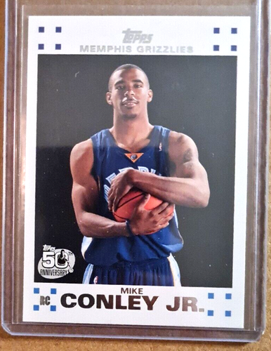 Mike Conley Jr. 2007 Topps Rookie RC #4 Grizzlies Jazz Timberwolves ...