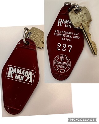 Ramada Inn 4255 Belmont Ave Youngstown, Ohio 44505 Hotel Room Key #227 ...