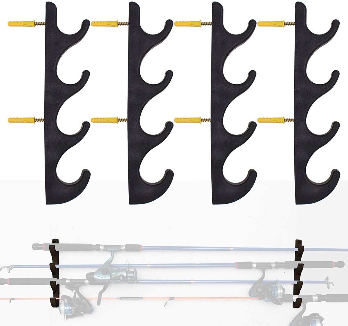 Wall Mounted Fishing Rod Holders