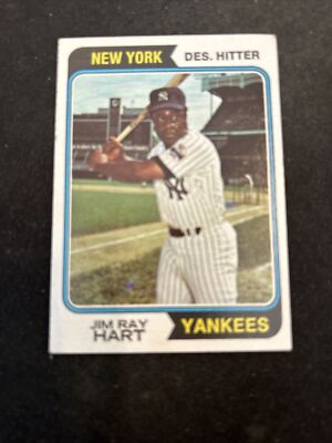 1974 Topps Baseball Card #159 Jim Ray Hart New York Yankees Nm Free ...