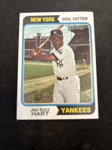 1974 Topps Baseball Card #159 Jim Ray Hart New York Yankees Nm Free ...