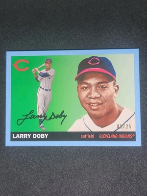 2020 Topps Archives - #76 Larry Doby Blue 08/25 Indians Legend | eBay