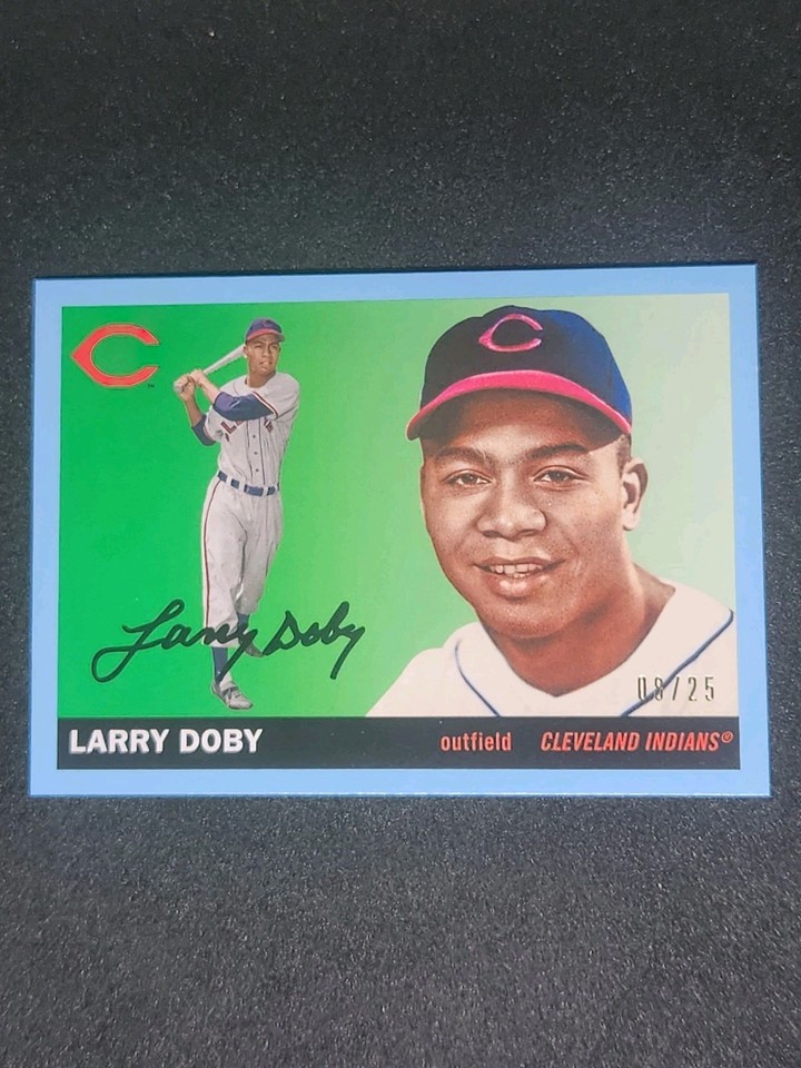 2020 Topps Archives - #76 Larry Doby Blue 08/25 Indians Legend | eBay