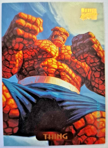 1994 Fleer Marvel Masterpiece Universe Thing Card #123 Fantastic Four ...
