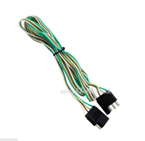 5' Trailer Light Wire Harness 4 Way Wire Flat Connector Trailer Light ...