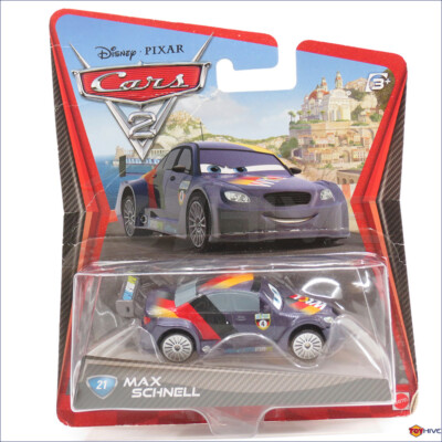 Disney Pixar Cars 2 Max Schnell racer by Mattel 2010 worn packaging | eBay