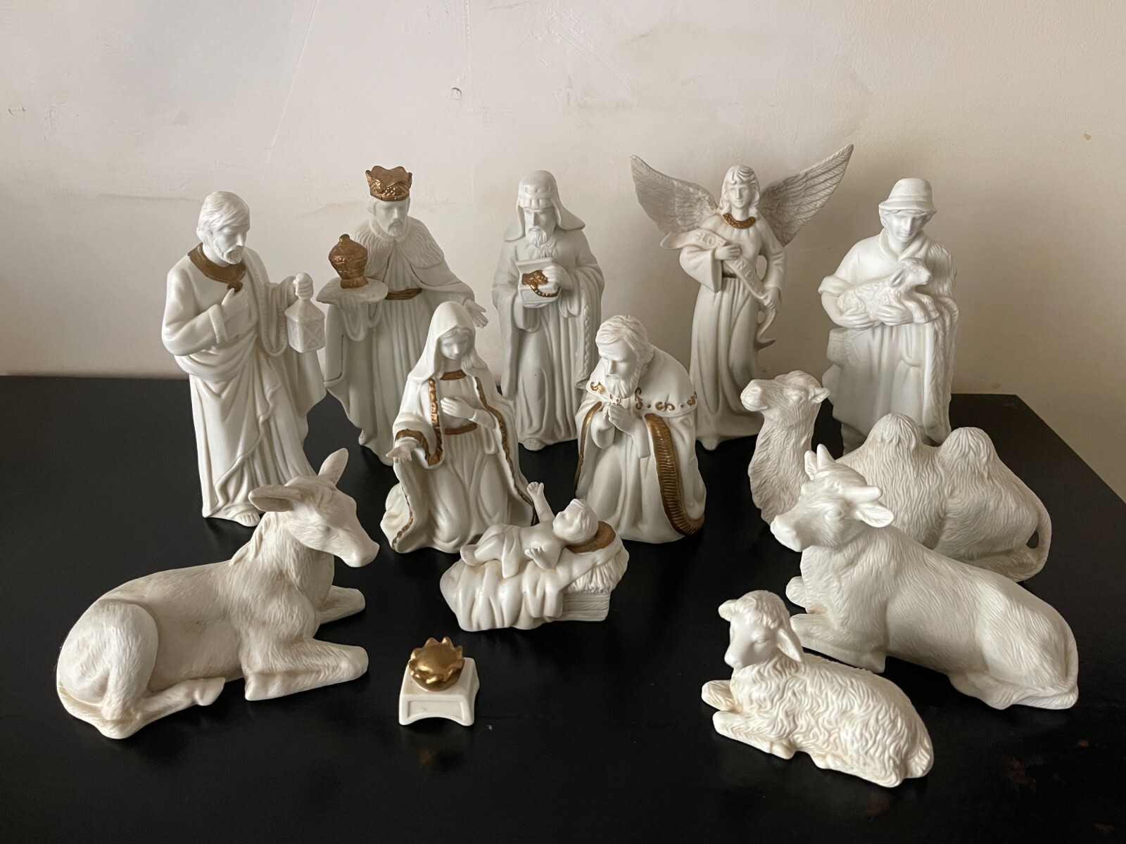 White Nativity Set