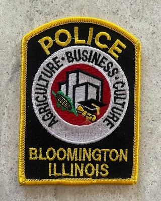 Bloomington Illinois Police patch new condition | eBay