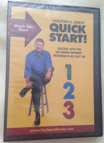 Carleton H. Sheets Quick Start! 1 2 3 & No Down Payment DVDs | eBay