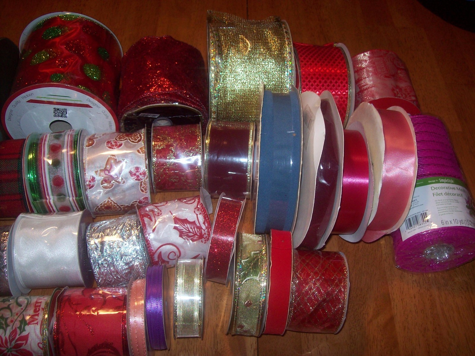Lot Of 33 New Craft Ribbon Spools Over 440 Yards | eBay