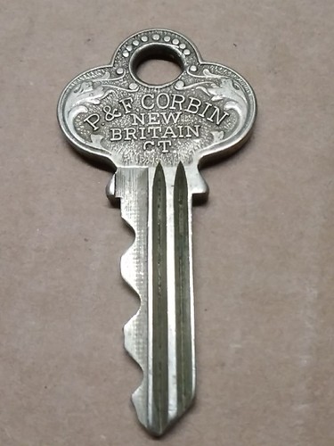 P & F CORBIN # 2L 93816 House Trunk Padlock Lock Key USA Antique | eBay